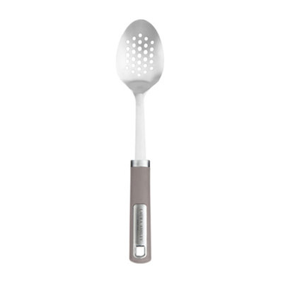 Pendeford Dark Dove Grey 13-Inch Stainless Steel Slotted Spoon With an ...