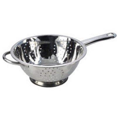 Pendeford Polished Deep Long Handled Colander Stainless Steel (38 x 24 ...