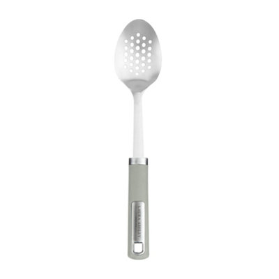 Pendeford Sage Leaf 13-Inch Stainless Steel Slotted Spoon With an ...