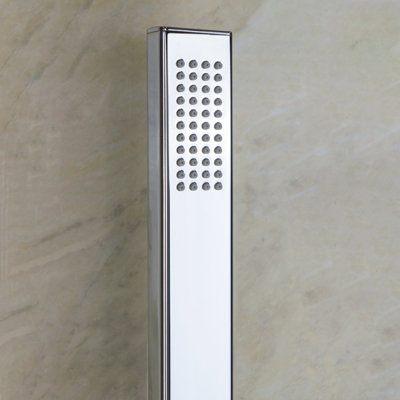 Penderal Rectangular Shower Handset Kit With 1.5m Hose & Adjustable ...