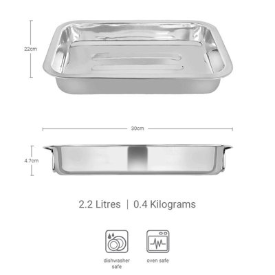 Penguin Home Stainless Steel Roasting Tray
