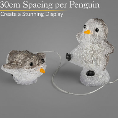 Penguin Light LED Christmas Decorations Indoor Outdoor Battery Operated ...
