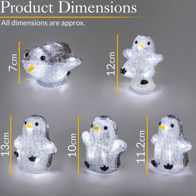 Penguin Light LED Christmas Decorations Indoor Outdoor Battery Operated ...