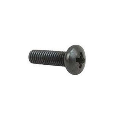 Penn Elcom 100 x M6 Pozi Drive Pan Head Screw Black 20mm/13/16" S1160K