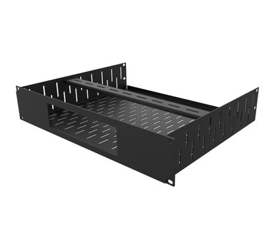 Penn Elcom 2U Vented Rack Shelf & Magnetic Faceplate For 1 x Sonos Amp ...