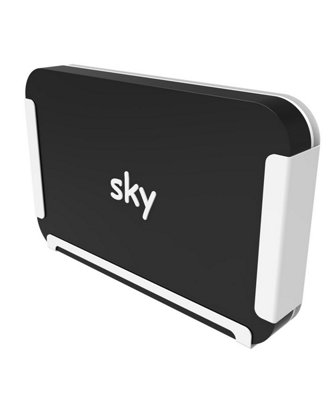 Penn Elcom Wall Bracket Sky Q Box, White