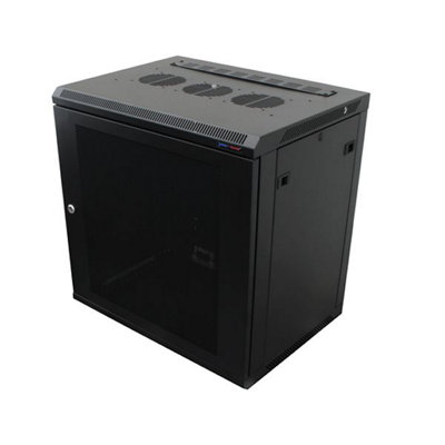 Penn Elcom Wall Mount Rack Enclosure 12U 450mm/17.72 Inch Deep M6 Rack ...