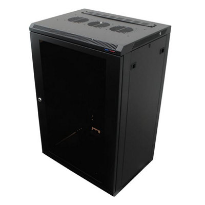 Penn Elcom Wall Mount Rack Enclosure 18U 450mm/17.72 Inch Deep M6 Rack ...