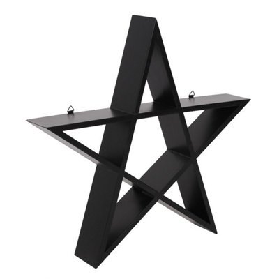 Pentagram Wall Shelf Decorative Piece