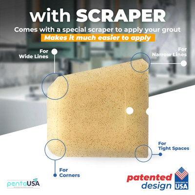 PentaUSA Grout - Gold Glitter Grout for Tiles, Ready Mixed Grout, Grout ...