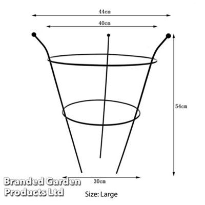 Peony Frame Outdoor Heavy Duty Herbaceous Garden Plant Support Ring for ...