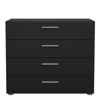 Buy Pepe Chest of 4 Drawers in Black at B&Q