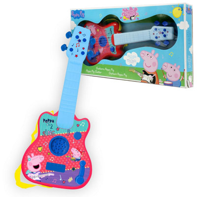 Peppa Pig Kids Electronic Guitar with built in Music, Lights and Sounds