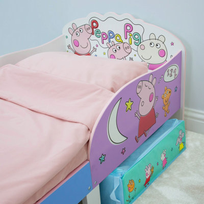 Peppa Pig Playful Toddler Bed with Storage