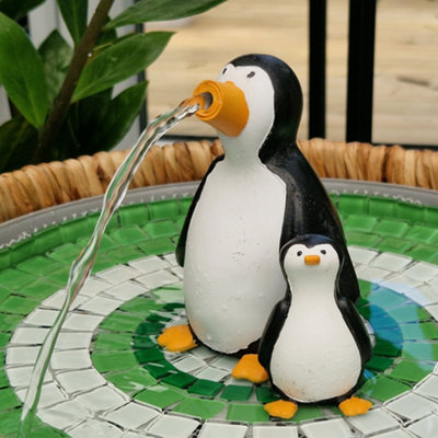 Pepper & Penny Penguin Family - A Hydria Life Fountain Christmas Accessory