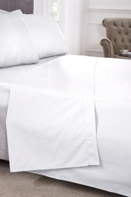 Percale Collection 180 Thread Count Percale Flat Sheet