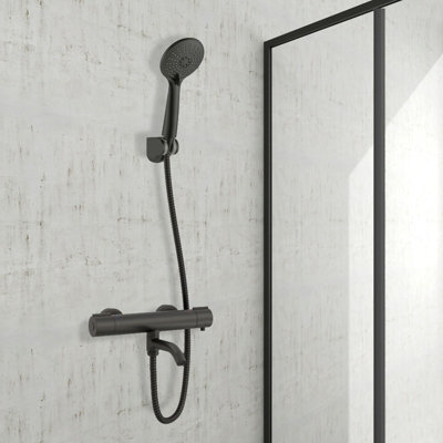 Perfect Sanitary 3-spray pattern Wall Mounted Thermostatic Shower Mixer ...