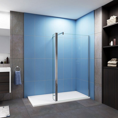 Perfect Sanitary 700x1950mm Walk In Wet Room Shower Easyclean Glass ...