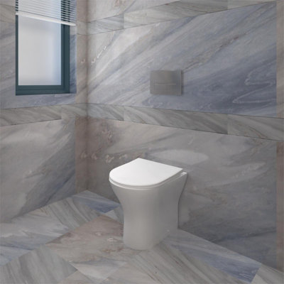 Perfect Sanitary Modern Back to Wall Slim Soft Close Seat Pan WC | DIY ...