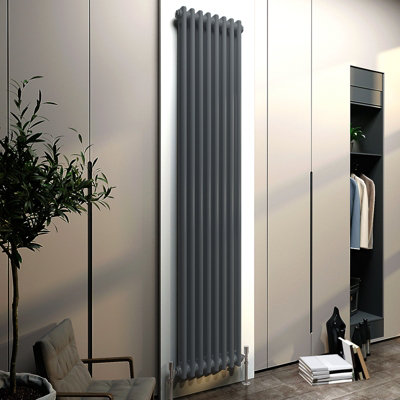 Perfect Sanitary Rads 1800x380mm Anthracite Double Cast Iron Tall ...
