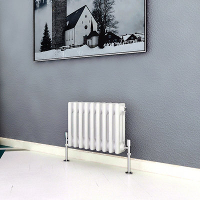 Perfect Sanitary Rads 300x425mm White Triple Cast Iron Tall Heating UK