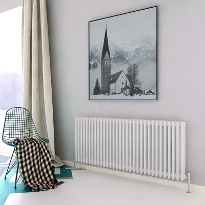Perfect Sanitary Rads 600x1460mm White Triple Cast Iron Tall Heating UK