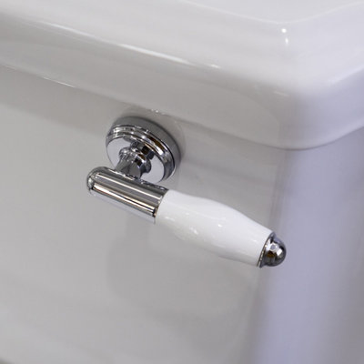 Perfect Sanitary Traditional Victorian Soft Close Seat WC Close Coupled ...