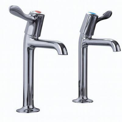 Performa 2158QT Lever QT Sink Tap Pair - Long Neck Quarter Turn Lever ...