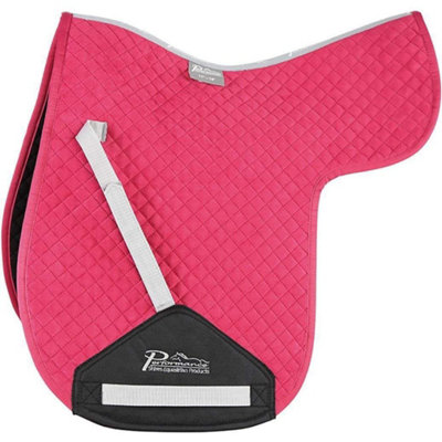 Performance Suede Horse Numnah Raspberry (17in - 18in)