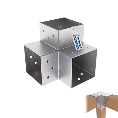 Pergola Post Connector Y Shape Hot Dip Galvanised - 3 Way Corner ...