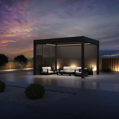 Pergola Wind Screen 4m for Modena Pergola