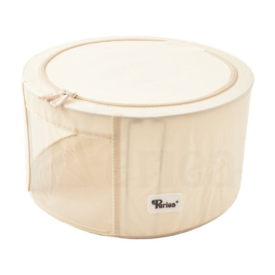 Periea 'Abby' Round Home Storage Boxes with Zip Lids, Front Window ...