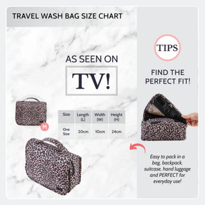 Periea Amelia Hanging Travel Wash Bag for Toiletries & Cosmetics ...