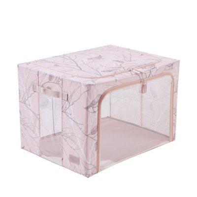 Periea Beau Folding Collapsible Stackable Fabric Home Storage Boxes ...