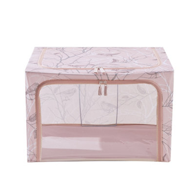 Periea Beau Folding Collapsible Stackable Fabric Home Storage Boxes ...