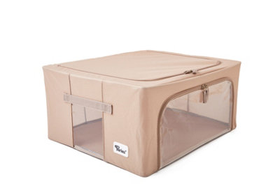 Periea Beau Folding Collapsible Stackable Fabric Home Storage Boxes ...