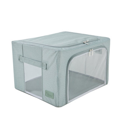 Periea Beau Folding Collapsible Stackable Fabric Home Storage Boxes ...