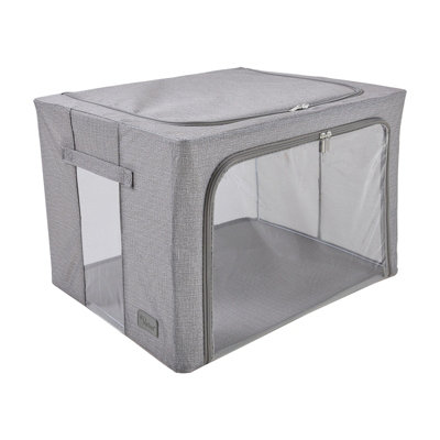 Periea Beau Folding Collapsible Stackable Fabric Home Storage Boxes ...