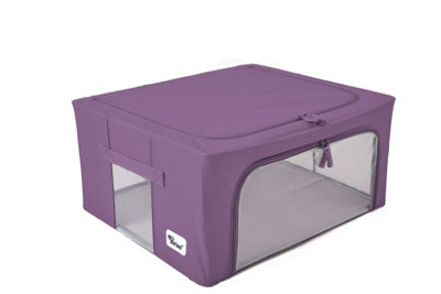 Periea Beau Folding Collapsible Stackable Fabric Home Storage Boxes ...