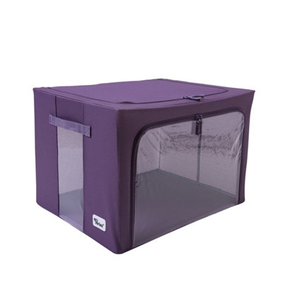 Periea Beau Folding Collapsible Stackable Fabric Home Storage Boxes ...