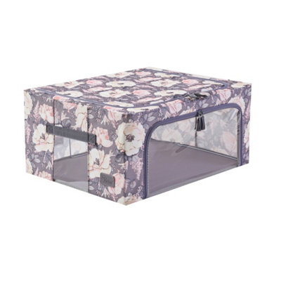 Periea Beau Folding Collapsible Stackable Fabric Home Storage Boxes ...