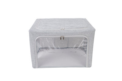 Periea Beau Folding Collapsible Stackable Fabric Home Storage Boxes ...