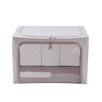 Periea Beau Folding Collapsible Stackable Fabric Home Storage Boxes ...
