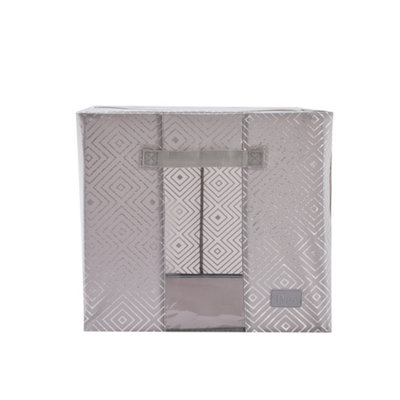 Periea Beau Folding Collapsible Stackable Fabric Home Storage Boxes ...