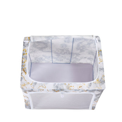 Periea Beau Folding Collapsible Stackable Fabric Home Storage Boxes ...