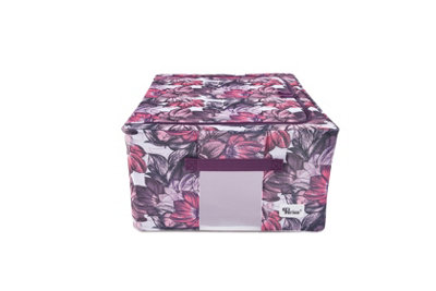 Periea Beau Folding Collapsible Stackable Fabric Home Storage Boxes ...