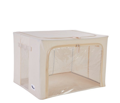 Periea Beau Folding Collapsible Stackable Fabric Home Storage Boxes ...