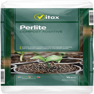 Perlite 10 Litres, Lightweight Volcanic Soil Amendment for Improved Water Retention, Root ...