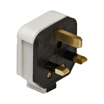 Permaplug Rubber Plug 3-Pin 13A Black BS1363/A Safety Sleeved Pack of 10