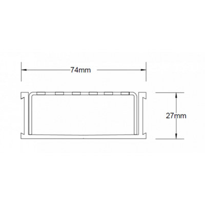 Perpendicular Slot Channel Drain Kit, 1500mm L x 74mm W x 27mm D, 316 ...